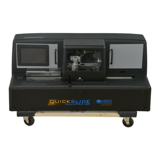 HARDY DIAGNOSTICS QUICKSLIDE GRAMPRO-80 USER'S OPERATING MANUAL Pdf ...