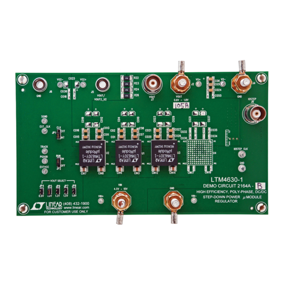 LINEAR TECHNOLOGY DC2164A-B DEMO MANUAL Pdf Download | ManualsLib