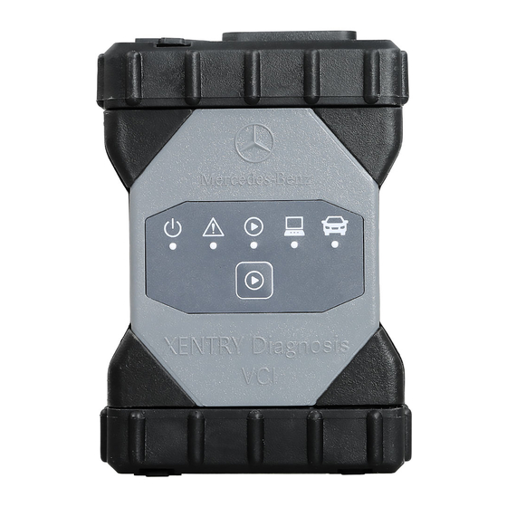 MERCEDES-BENZ XENTRY DIAGNOSIS VCI MANUAL Pdf Download | ManualsLib