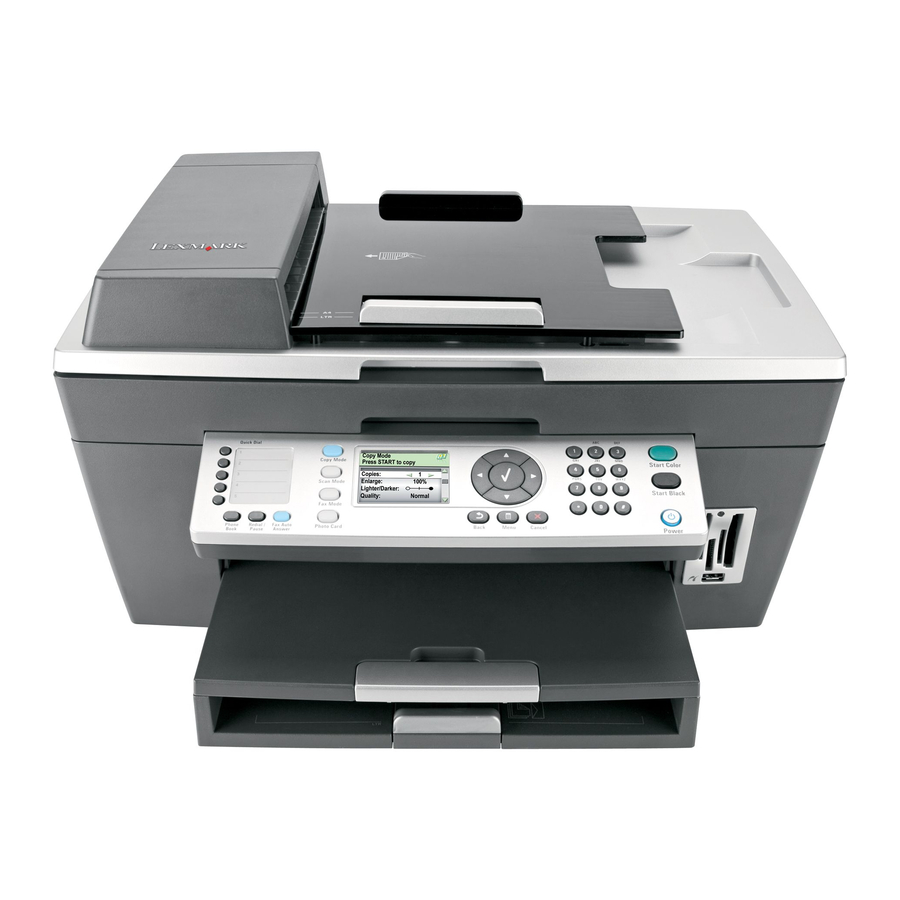 LEXMARK 8300 SERIES SETUP SHEET Pdf Download | ManualsLib