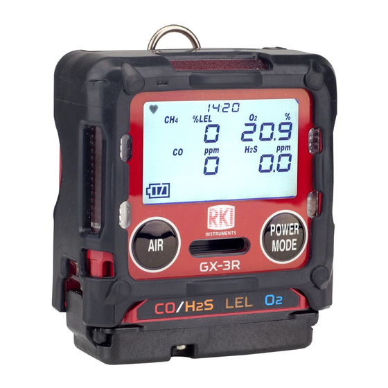 RKI INSTRUMENTS GX-3R OPERATOR'S MANUAL Pdf Download | ManualsLib