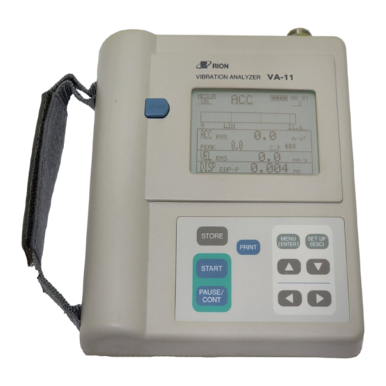 RION VA-11 INSTRUCTION MANUAL Pdf Download | ManualsLib