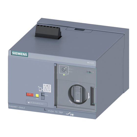 SIEMENS MO320 OPERATING INSTRUCTIONS MANUAL Pdf Download | ManualsLib