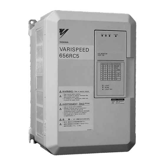 YASKAWA VARISPEED-656RC5 INSTRUCTION MANUAL Pdf Download | ManualsLib