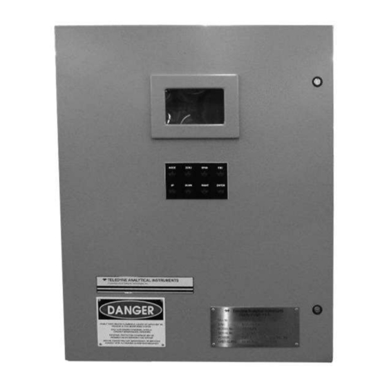 TELEDYNE ANALYTICAL INSTRUMENTS 7500ZB OPERATING INSTRUCTIONS MANUAL ...