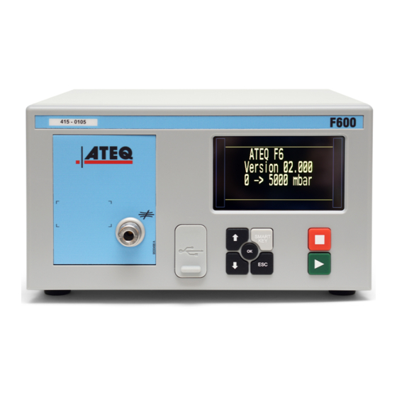 ATEQ F600 SERIES MANUAL Pdf Download | ManualsLib