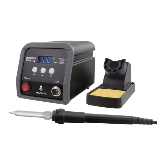 User Manuals: Stannol INDUSTA HF Soldering Station