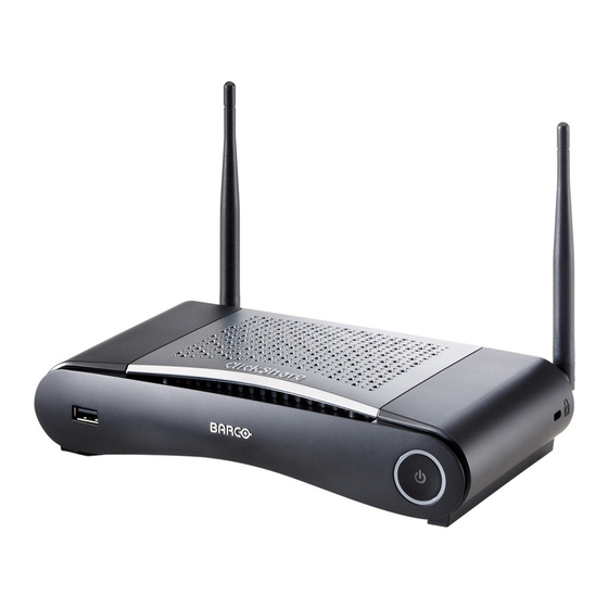 BARCO CLICKSHARE CSE-200 USER MANUAL Pdf Download | ManualsLib