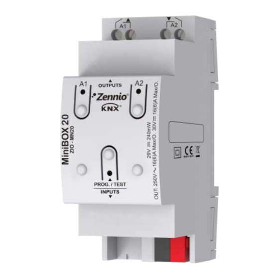 ZENNIO MINIBOX 20 CONTROLLER USER MANUAL | ManualsLib