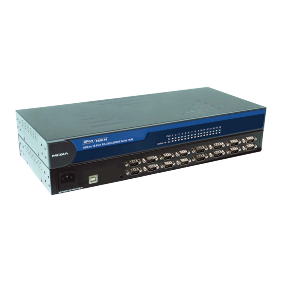 MOXA TECHNOLOGIES UPORT 1200 SERIES USER MANUAL Pdf Download | ManualsLib