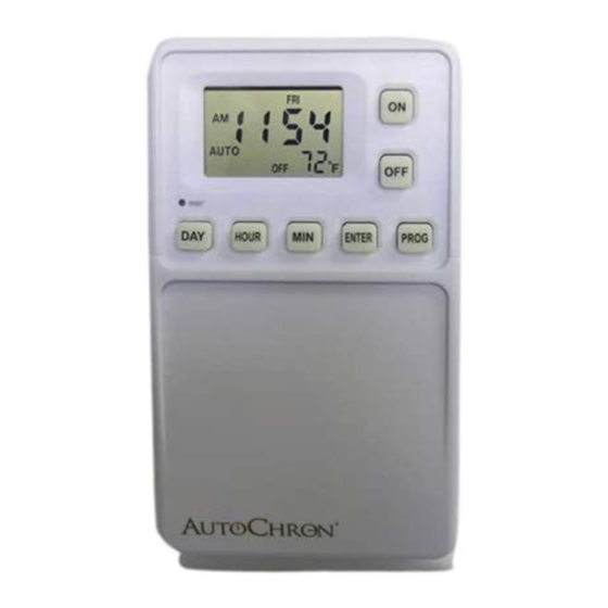 AUTOCHRON WALL SWITCH TIMER INSTALLATION & PROGRAMMING MANUAL Pdf ...
