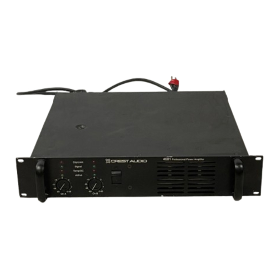 Crest audio Professional Series Manuals | ManualsLib