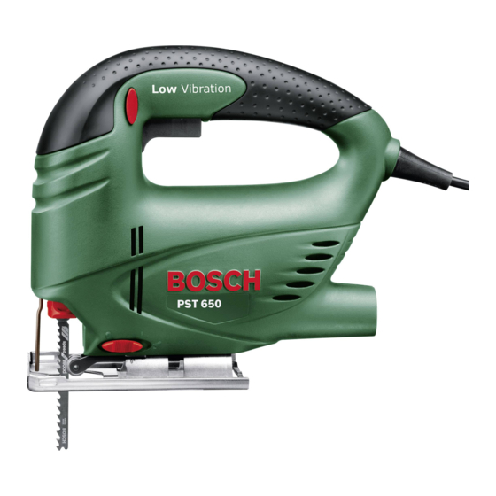BOSCH PST 650 ORIGINAL INSTRUCTIONS MANUAL Pdf Download | ManualsLib