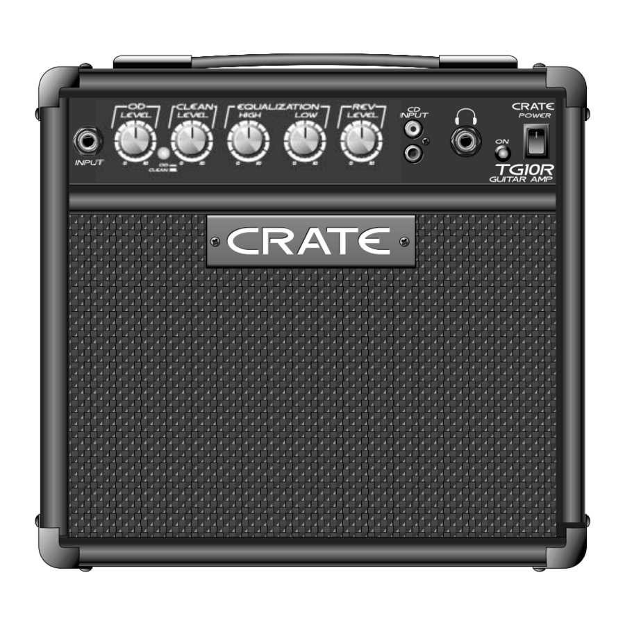 Crate TG10R - Guitar Amplifier Manual | ManualsLib