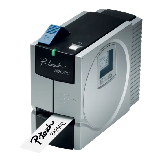 BROTHER P-TOUCH 2420PC QUICK REFERENCE MANUAL Pdf Download | ManualsLib