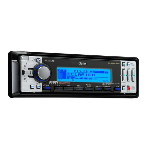 CLARION DXZ755MC OWNER'S MANUAL Pdf Download | ManualsLib
