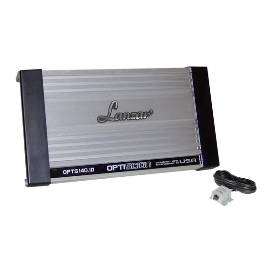 LANZAR OPTIDRIVE OPTS140.1D CAR AMPLIFIER OWNER'S MANUAL | ManualsLib
