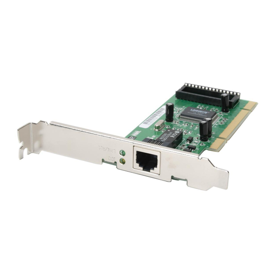 LINKSYS LNE100TX NETWORK CARD SPECIFICATIONS | ManualsLib