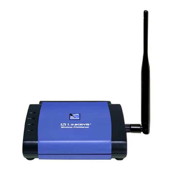LINKSYS WPS11 PRINT SERVER USER MANUAL | ManualsLib