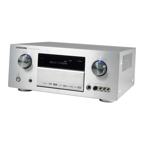 MARANTZ SR6001 RECEIVER SPECIFICATIONS | ManualsLib