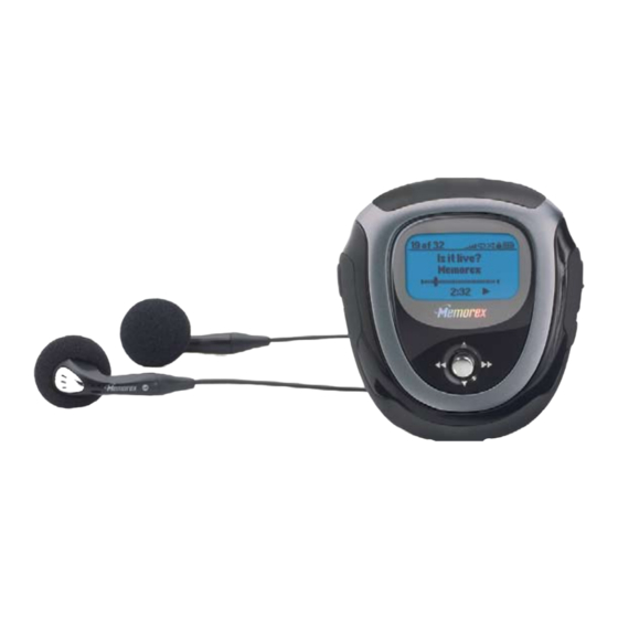 MEMOREX MMP8564 MP3 PLAYER SPECIFICATIONS | ManualsLib