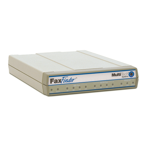 MULTITECH FAXFINDER FF110 SERVER ADMINISTRATOR USER MANUAL | ManualsLib