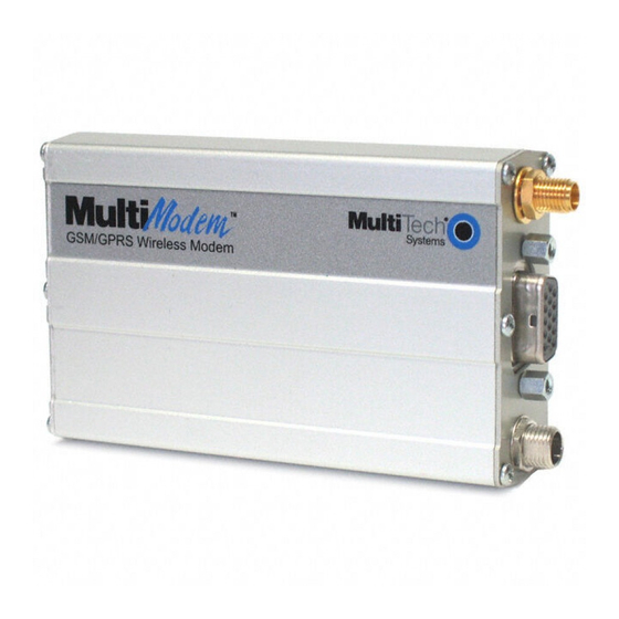 MULTITECH MULTIMODEM MTCBA-G-F1 MODEM USER MANUAL | ManualsLib