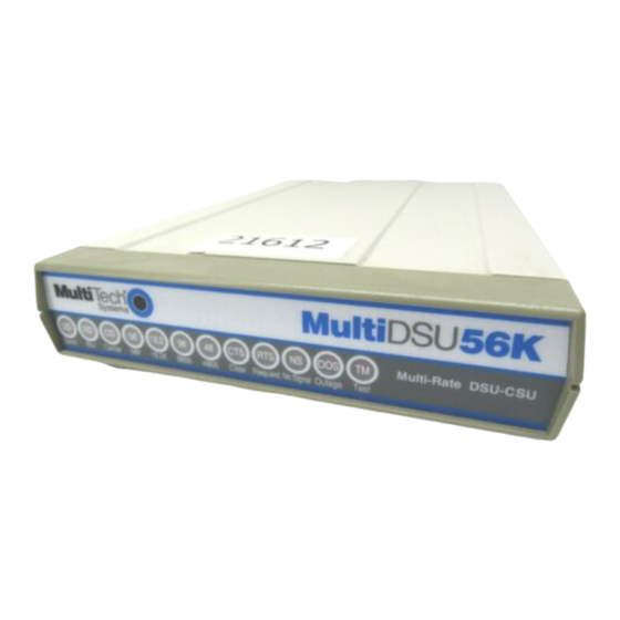 MULTITECH MT56DSU2 OWNER'S MANUAL Pdf Download | ManualsLib