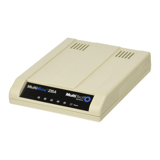 MULTI-TECH MT9234ZBA MODEM QUICK START MANUAL | ManualsLib