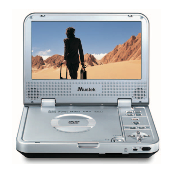 MUSTEK MP70A PORTABLE DVD PLAYER SPECIFICATIONS | ManualsLib