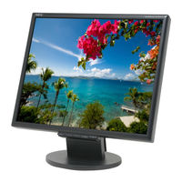 Nec LCD195VX-BK - MultiSync - 19" LCD Monitor Manuals | ManualsLib
