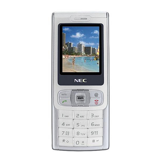 NEC E121 CELL PHONE USER MANUAL | ManualsLib