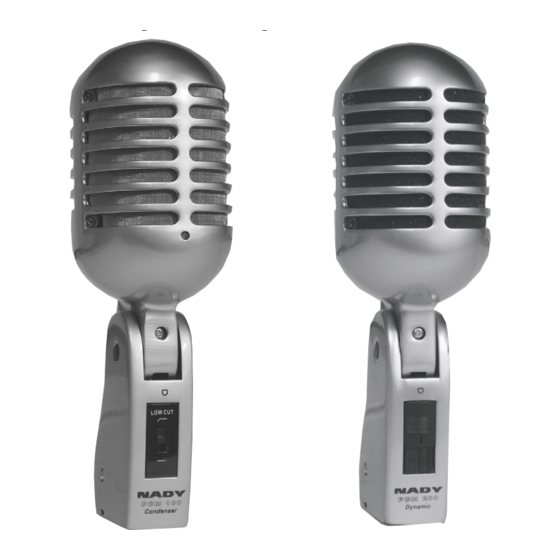 NADY SYSTEMS PCM-100 MICROPHONE USER MANUAL | ManualsLib
