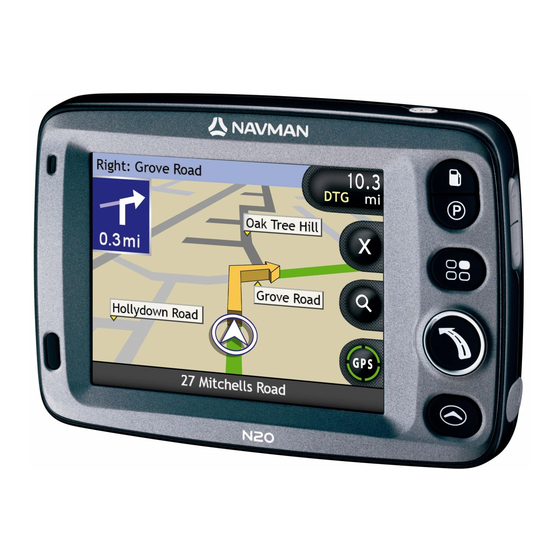 NAVMAN N20 GPS USER MANUAL | ManualsLib