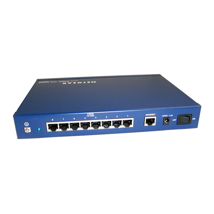 NETGEAR FVS318 FIREWALL SPECIFICATIONS | ManualsLib