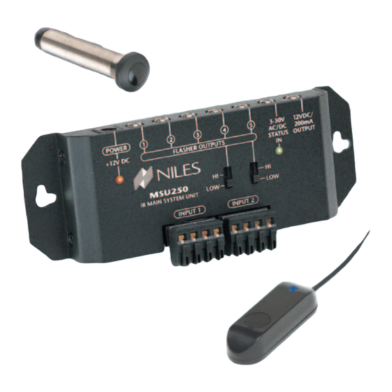 NILES INGENIOUS IR EXTENDER SPECIFICATIONS | ManualsLib