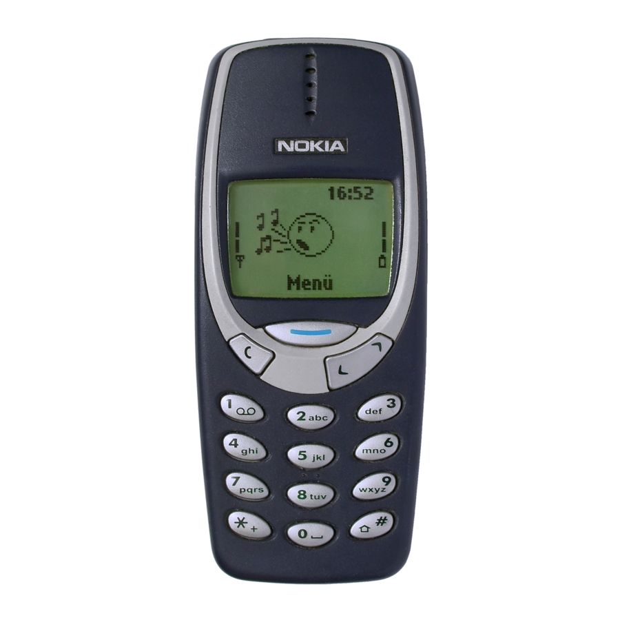 NOKIA 3310 CELL PHONE USER MANUAL ManualsLib NOKIA 3310 CELL PHONE USER MANUAL ManualsLib
