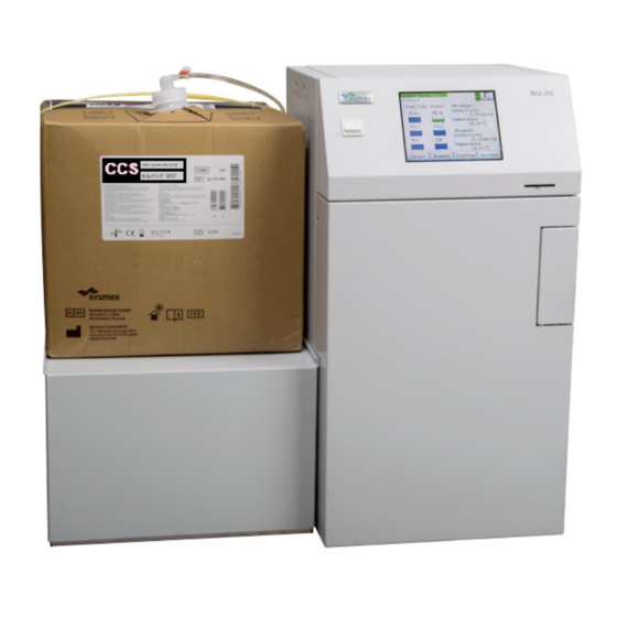 SYSMEX BEYOND A BETTER BOX RU-21 QUICK MANUAL Pdf Download | ManualsLib