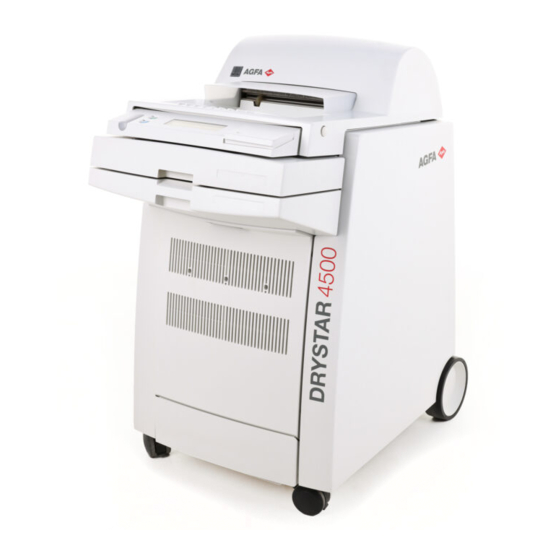 AGFA DRYSTAR 4500 REFERENCE MANUAL Pdf Download | ManualsLib