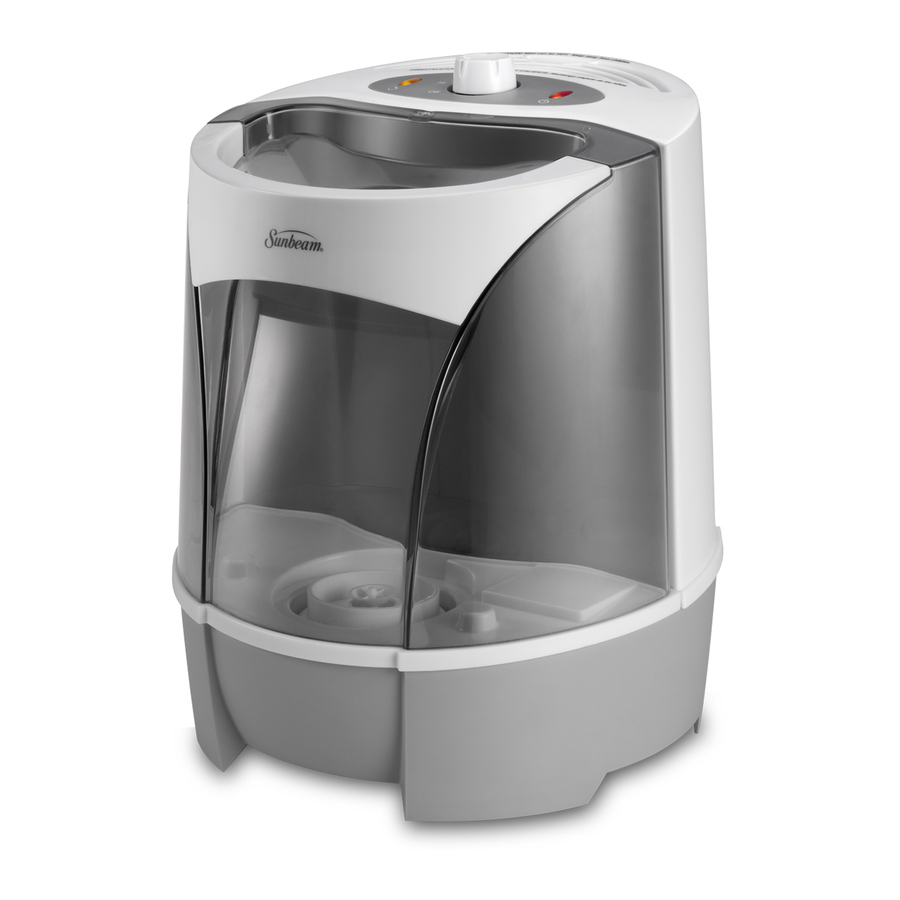 Sunbeam SWM6000 Series - Filter Free Warm Mist Humidifier Instruction ...