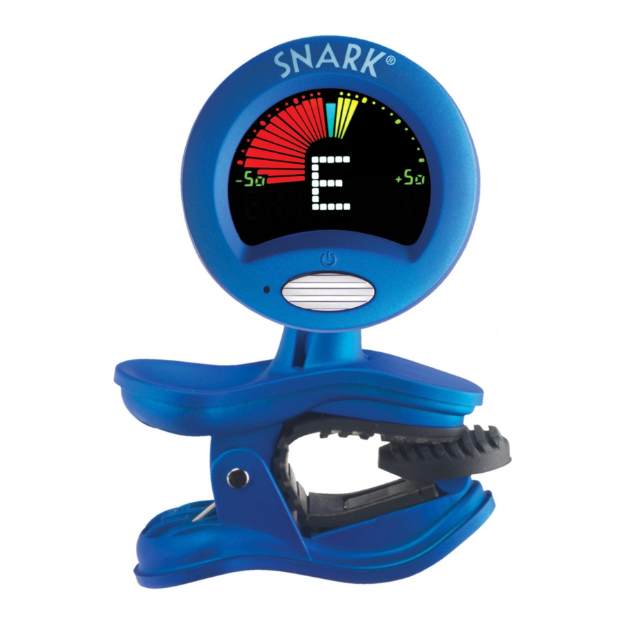 Snark SN-1X - Clip-On Chromatic Tuner Manual | ManualsLib