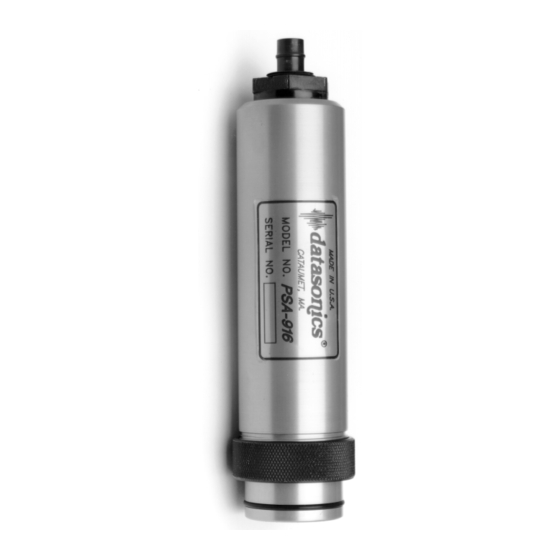 DATASONICS PSA-916 USER MANUAL Pdf Download | ManualsLib