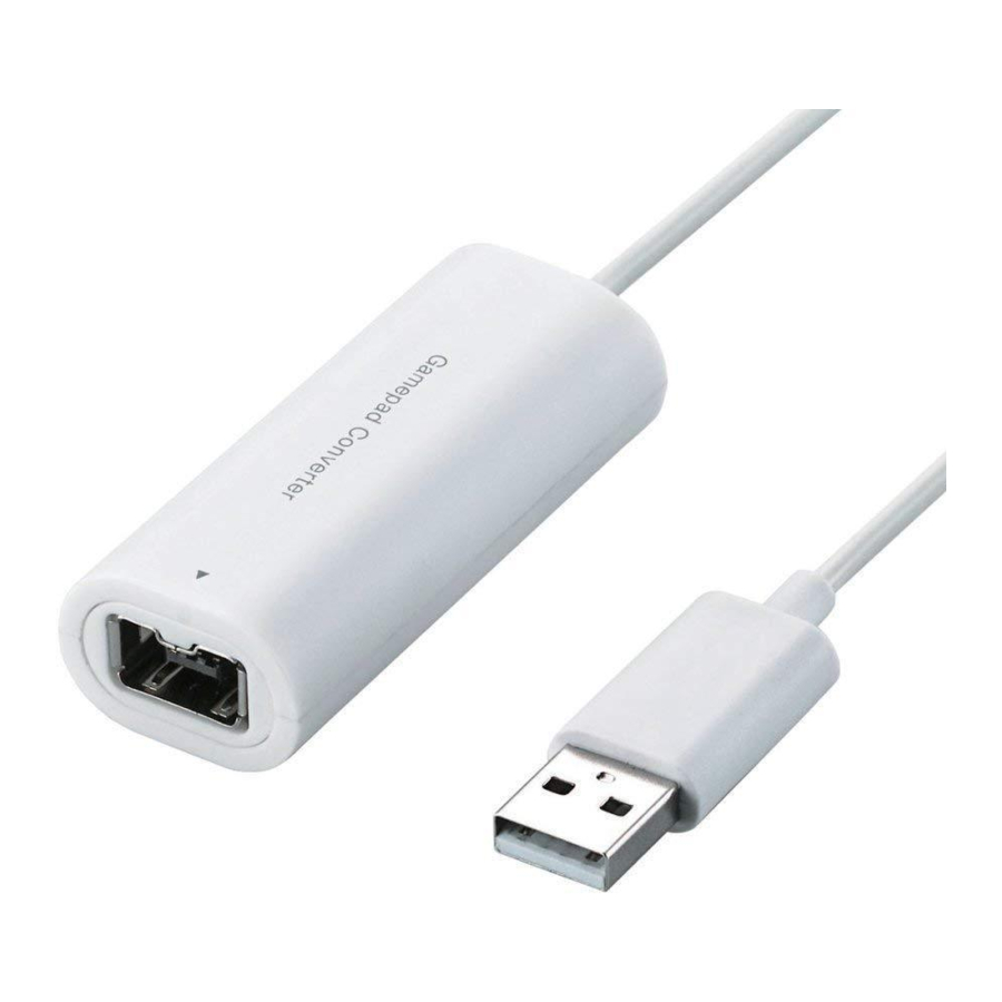 Elecom JC-W01U - Gamepad Converter Manual | ManualsLib