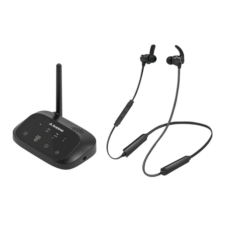 Avantree HT5006 - Wireless Headphones And Transmitter Set Manual ...