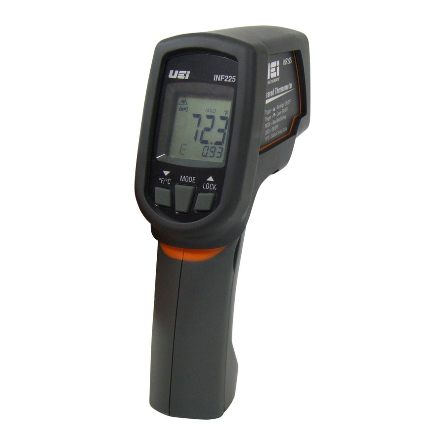 UEi INF225 - 30:1 Dual Laser Infrared Thermometer Manual | ManualsLib