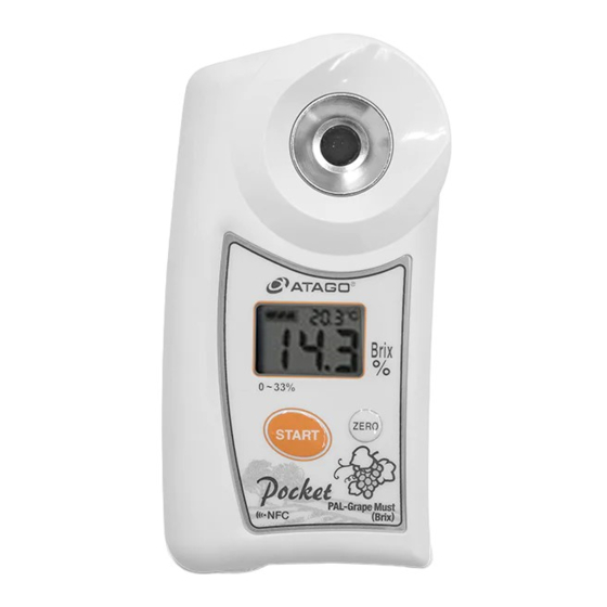 ATAGO PAL-GRAPE MUST INSTRUCTION MANUAL Pdf Download | ManualsLib