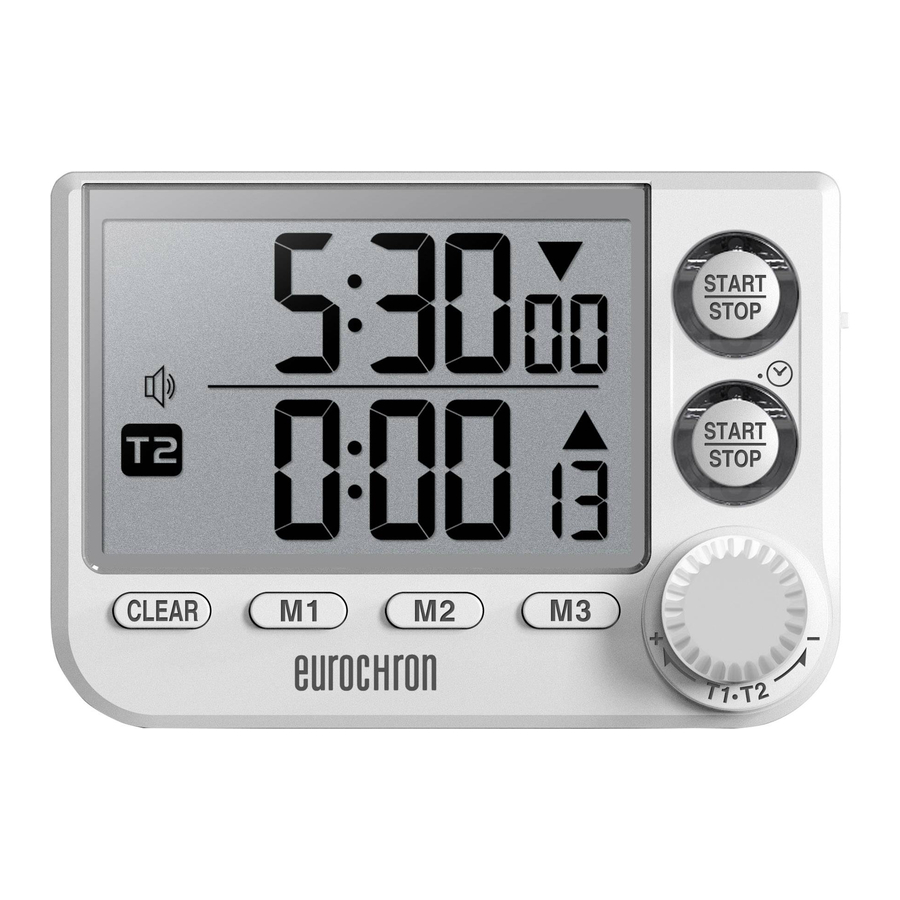 EurocHron EDT 8002 - 2-Line Timer Manual | ManualsLib