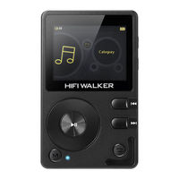 HIFI WALKER H2 - MP3 Player Manual and Review Video | ManualsLib