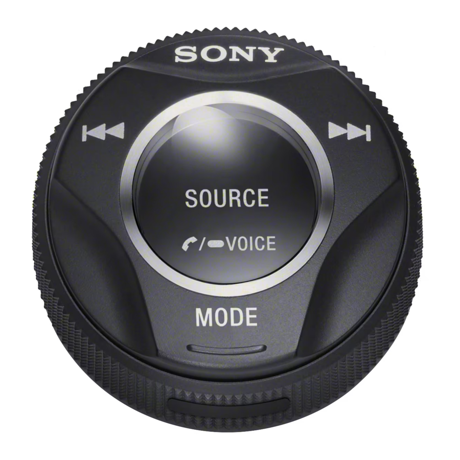 SONY RM-X8S - Remote Commander Manual | ManualsLib