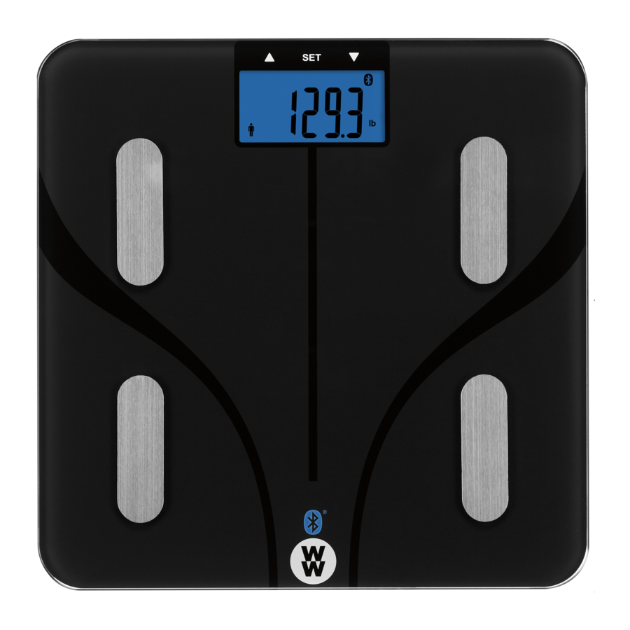 Conair WW930XF - Body Analysis Scale Manual | ManualsLib